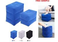 China Smooth Surface Inflatable Foot Rest CGS Certified 43cm Max Height Lightweight Portable for sale
