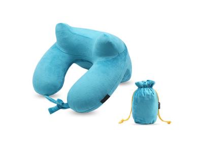 China Soft Inflatable Neck Pillow , Inflatable Travel Neck Support CGS Certification for sale
