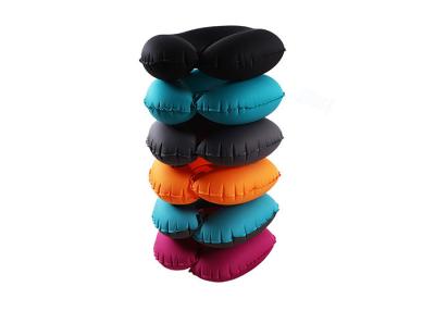 China Colorful Inflatable Neck Pillow , U Shaped Neck Pillow Pressure Dispersing for sale