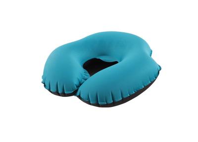 China U Shaped Inflatable Neck Pillow , Shredded Memory Self Inflating Neck Pillow for sale