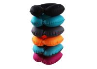China Polyester Inflatable Neck Pillow , Wear Resistance Inflatable Flight Pillow for sale