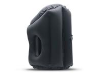 China Black Inflatable Foot Rest Travel Pillow Moon Cushion Back Lumbar Support for sale