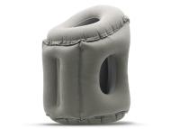 China Black Inflatable Foot Rest Travel Pillow Moon Cushion Back Lumbar Support for sale