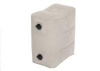 China PVC Inflatable Foot Rest Pillow for Airplane Travel 17x12x18 inch Adjustable Height for sale