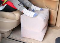 China PVC Inflatable Foot Rest Pillow for Airplane Travel 17x12x18 inch Adjustable Height for sale