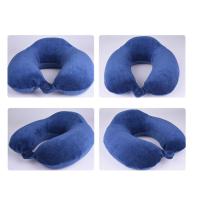China Anti - Snore Car Neck Pillow Memory Foam , Durable Small Memory Foam Travel Pillow for sale