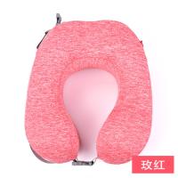 China Blue Memory Foam Baby Pillow Flat Head Travel Pillow 31x29.5x11.5cm for Airplane for sale