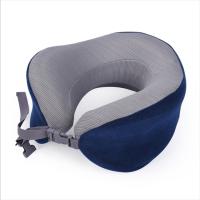 China Memory Foam Neck Roll Travel Pillow 25x26cm Adjustable Support for Neck Pain Relief for sale