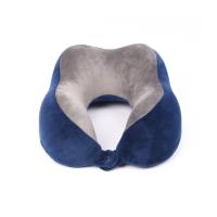 China Gel Memory Foam Bamboo Neck Pillow Ergonomic U-Shaped Travel Pillow 27x27x14cm for sale