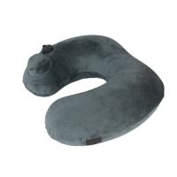 China MSEE Inflatable Travel Pillow Neck Support 12.2x11.4x5.1 Inches Built-in Pump for sale