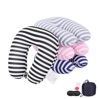 China Custom OEM Memory Foam Neck Pillow Travel Size Memory Airplane Pillow for sale