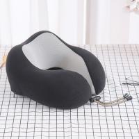 China Adults Airplane U Shaped Memory Foam Travel Pillow With Super Soft Cover for sale