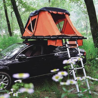China 220G Polyester Canvas Car Roof Tent Lightweight Aluminum Alloy Frame 221x130x102cm for sale