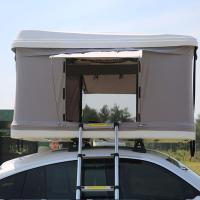 China White Car Roof Tent for Small Vehicles Compact SUVS 215x145x95cm Unfolded Size for sale