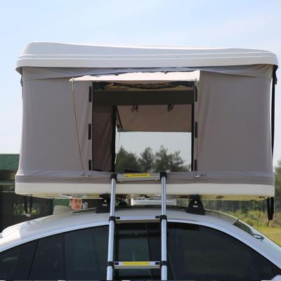 China White Car Roof Tent for Small Vehicles Compact SUVS 215x145x95cm Unfolded Size for sale