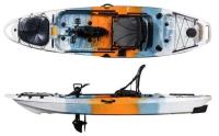 China LLDPE Seat Pedal Fishing Kayak 10FT 3200x835mm for Adults 140kg Capacity for sale