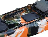 China Inflatable Fishing Kayak 1 Person 292x84x36cm Black Single Man Canoe Blow Fitting for sale