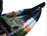 China Inflatable Fishing Kayak 1 Person 292x84x36cm Black Single Man Canoe Blow Fitting for sale