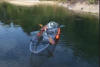 China Clear Bottom Surf Ski Transparent Canoe Kayak 3392*942*369 Polyethylene Hull for sale
