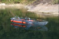 China Clear Bottom Surf Ski Transparent Canoe Kayak 3392*942*369 Polyethylene Hull for sale