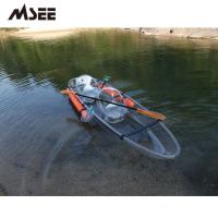 China Clear Bottom Surf Ski Transparent Canoe Kayak 3392*942*369 Polyethylene Hull for sale
