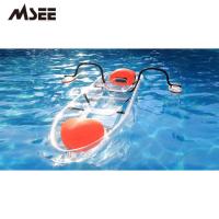 China Customized Glass Bottom Boat , Durable Polycarbonate Fiberglass Kayak Canoe for sale
