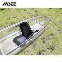 China Free Paddle Glass Bottom Boat Transparent Kayak Including Necessary Accessories for sale