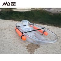 China Clear Plastic Canoe Paddle 2700x838x336mm Two Seat for Fishing Surfing Cruising for sale