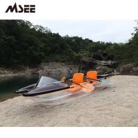 China Transparent Polycarbonate Kayak 3100x760mm Two Seat Cruising Boat for Adults for sale