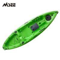 China Swivel Sea Fishing Kayak 2.7m LLDPE Single Sit In Pedal Kayak 150kg Capacity for sale