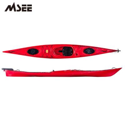 China Single Person Surfski Sea Fishing Kayak 5100x660mm Sit On Top with Propeller System for sale