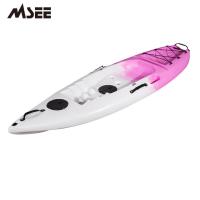 China Foot Pedal Plastic Kayak 2600x700x270mm Single Seater Fishing Kayak 100kg Capacity for sale