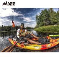 China Motorized Fishing Kayak 2 Person Rotomolded LLDPE 3100x760mm 170kg Capacity for sale