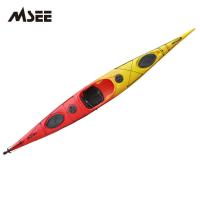 China Strong Surfing Kayak Sit In Fishing Kayak 5000x600mm 180kg Capacity Ocean Light Material for sale