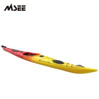 China Strong Surfing Kayak Sit In Fishing Kayak 5000x600mm 180kg Capacity Ocean Light Material for sale