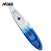 China Sun Resistant LLDPE Two Person Fishing Kayak Boat 390x75x37CM 255kg Capacity for sale