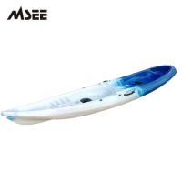 China Sun Resistant LLDPE Two Person Fishing Kayak Boat 390x75x37CM 255kg Capacity for sale