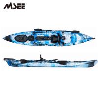 China 1 Person Fishing Kayak 4230x770x400mm with Paddle Aluminum Seat OEM Logo for sale