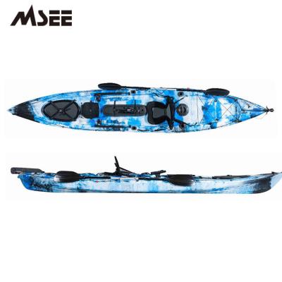 China 1 Person Fishing Kayak 4230x770x400mm with Paddle Aluminum Seat OEM Logo for sale
