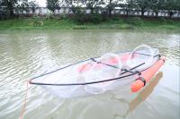 China Transparent Polycarbonate plastic Transparent plastic kayak for two person for sale