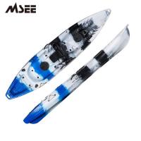 China Inflatable 2 Person Fishing Kayak 3780x840mm 300kg Capacity Pedal Boat with Rod Holders for sale