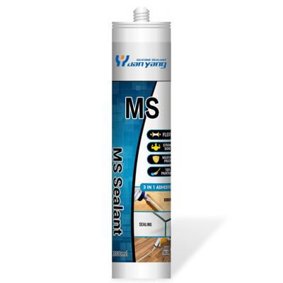 China 300ml 590ml Ms Polymer Silicone White Black Neutral Weatherproof Sanitary Sealant for sale
