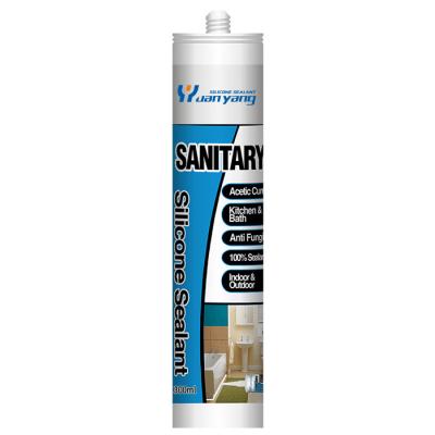 China Bonding Waterproof Silicone Adhesive Sealant 280ml 300ml Clear Sanitary Silicone for sale