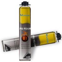 China 500ml PU Polyurethane Foam Adhesive Spray Window Frame Building Thermal Insulation for sale