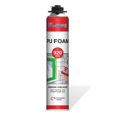 China Leather PU White Polyurethane Expanding Foam Adhesive For Fixing Bonding for sale