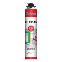 China PU Polyurethane Foam Insulation Glue Spray Strong Mounting Doors Windows for sale