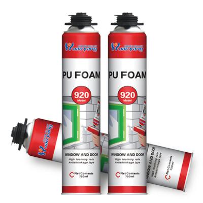 China 600ML Polyurethane Spray Foam Insulation Building Waterproof Pu Spray Foam Insulation for sale