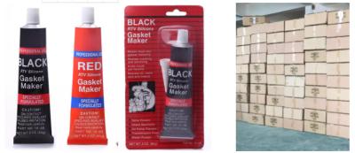 China Fireproof Clear Black RTV Silicone Sealant Gasket Maker High Temp for sale
