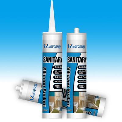China Acetic Acetoxy Cure Silicone Sealant Mildew Proof 300ml Fast Drying Silicone Glue for sale