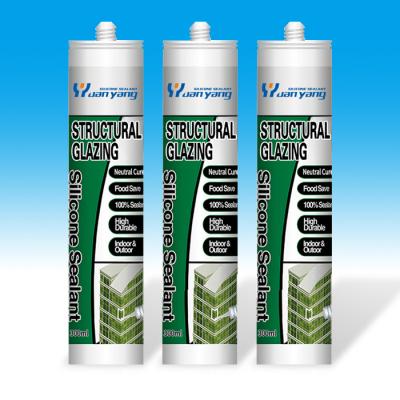 China Cas 7085-85-0 Neutral Silicone Sealant 300ml Weatherproof Uv Resistant Black Silicone Sealant for sale